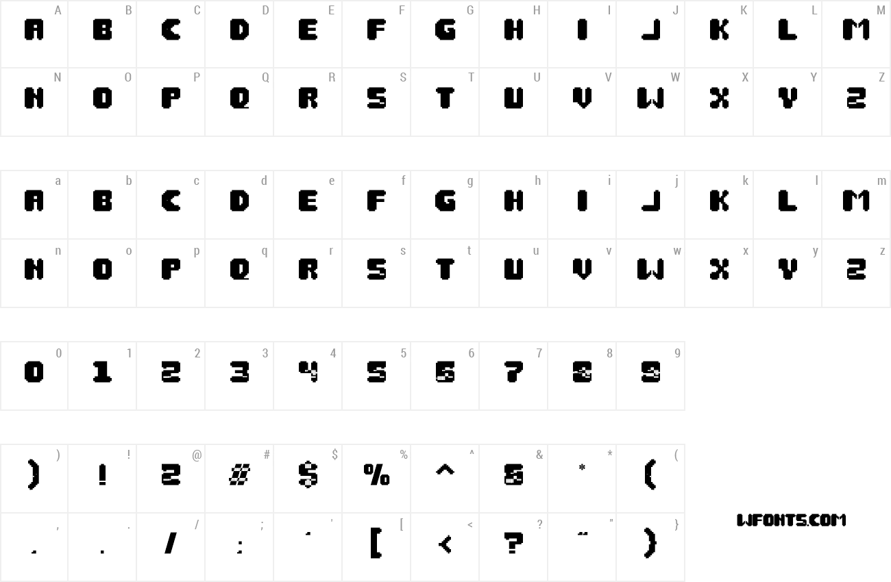 Shape Bit Font
