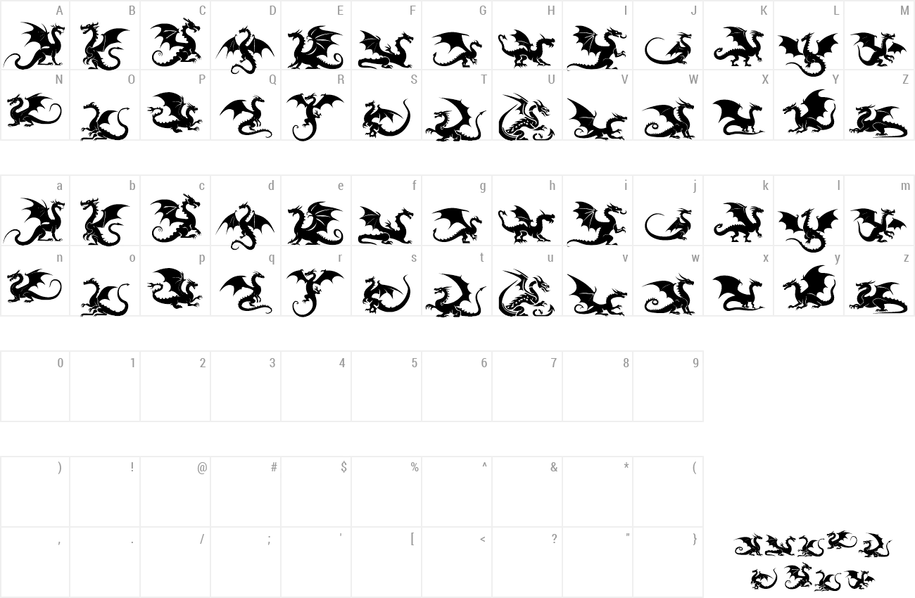 The Dragon Ding ST Font