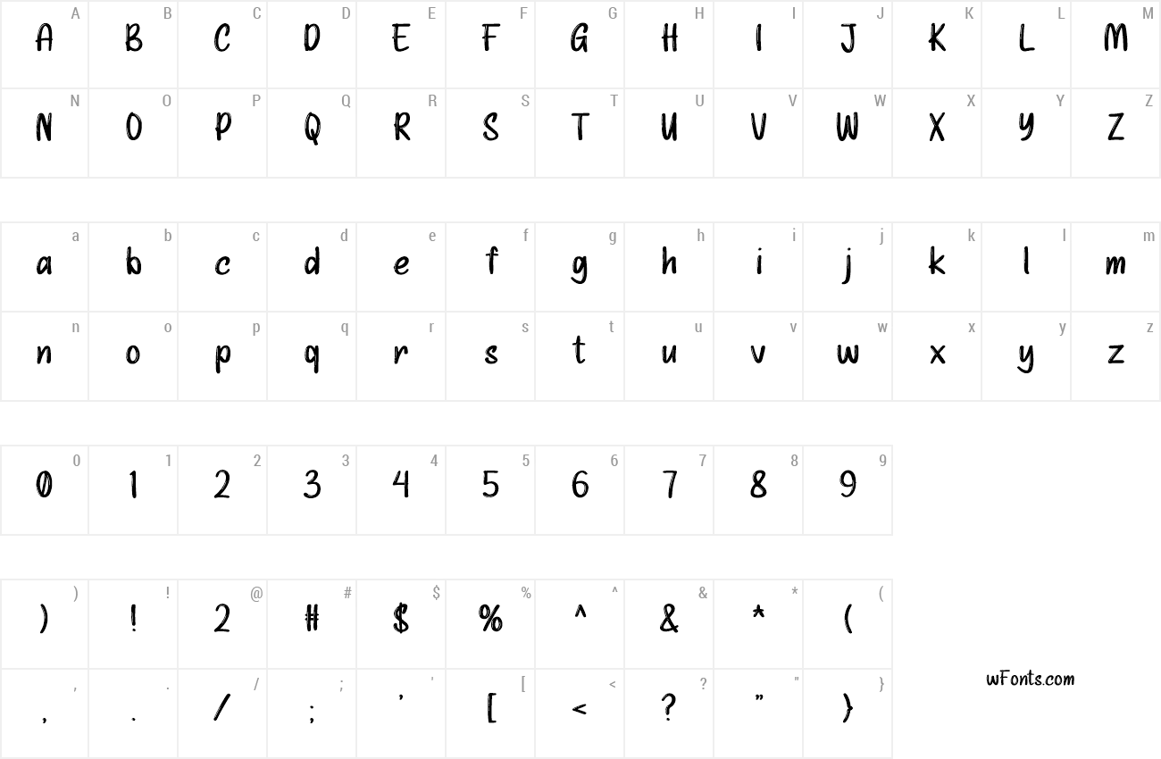 Raisin Topping Font