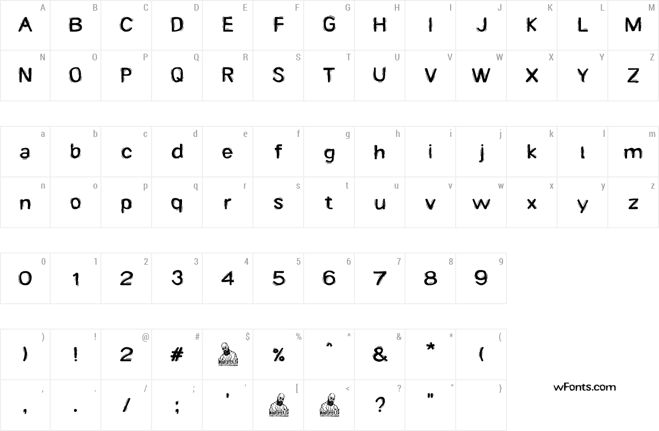 Identification Card Font