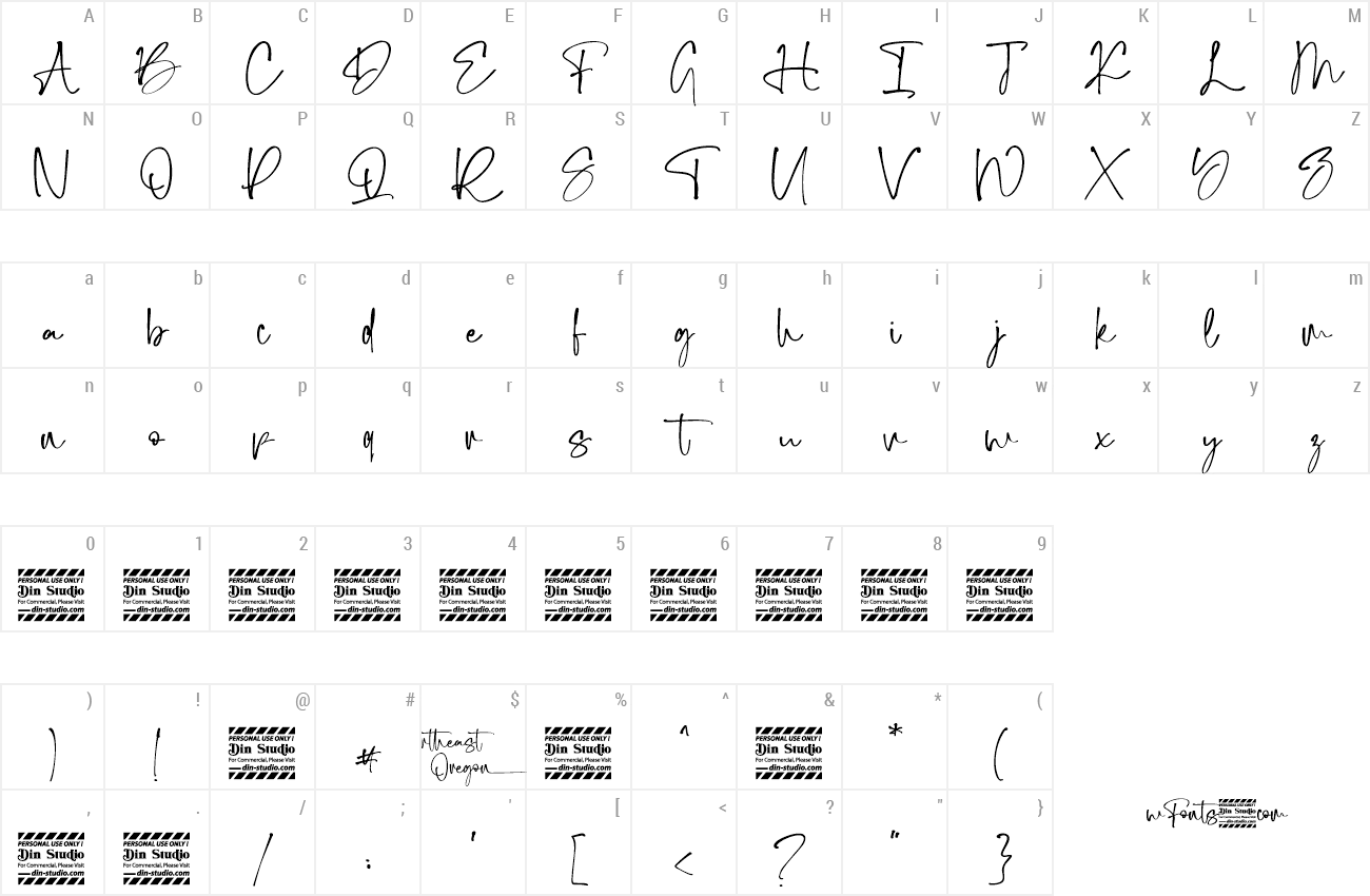 Northeast Oregon Font