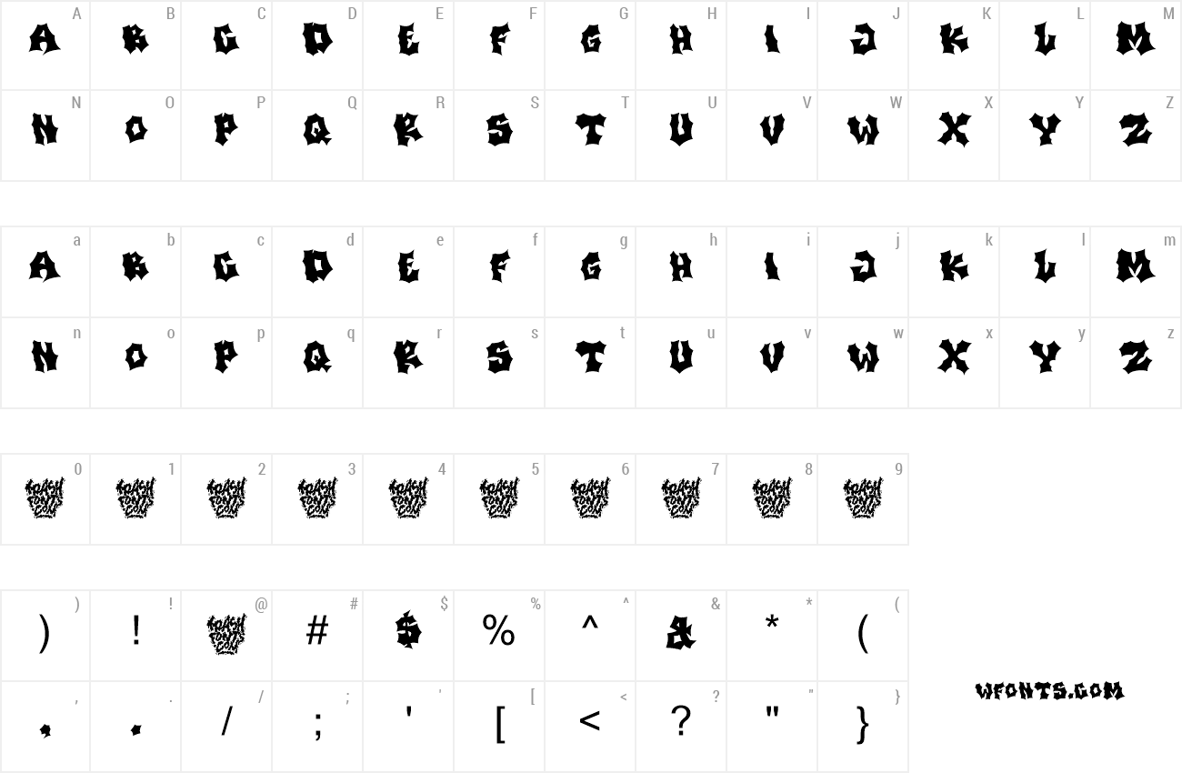 Trash Parcel Font