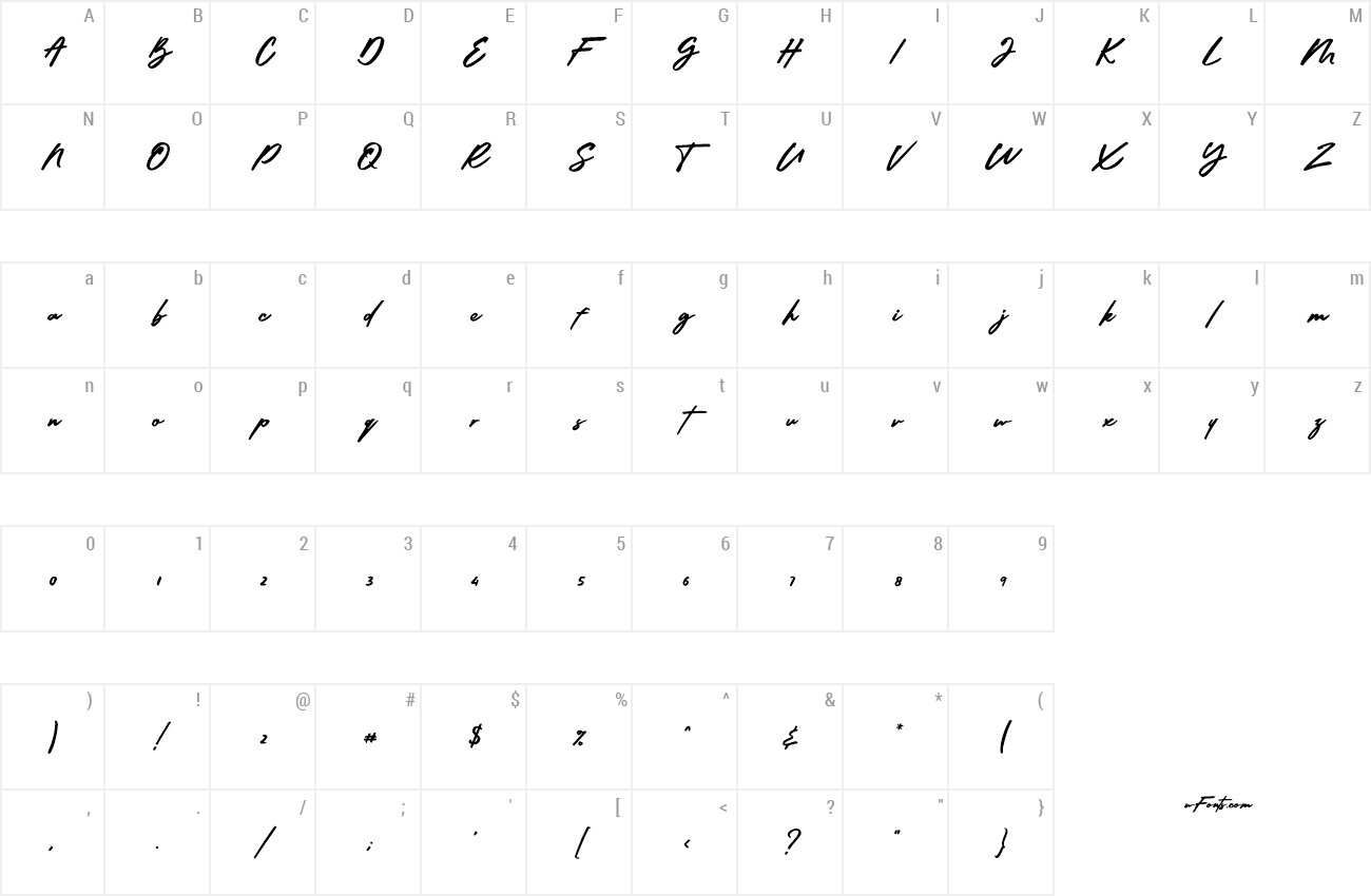 Radiant Brush Font