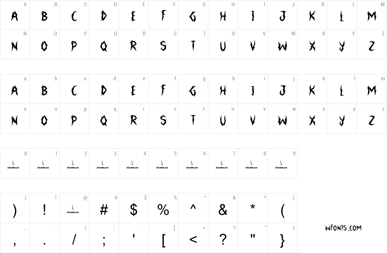 Broken Up Font