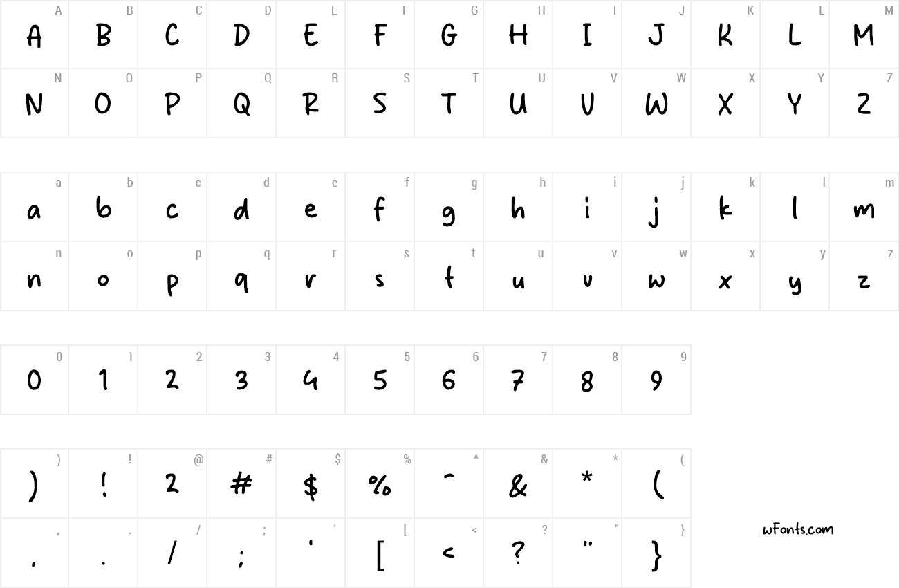 Mistake Note Font