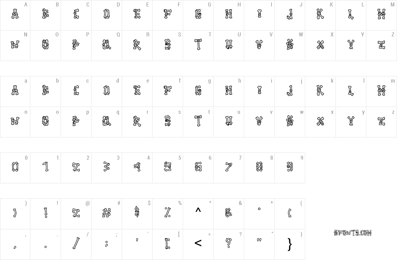 Ghoul Bone Font