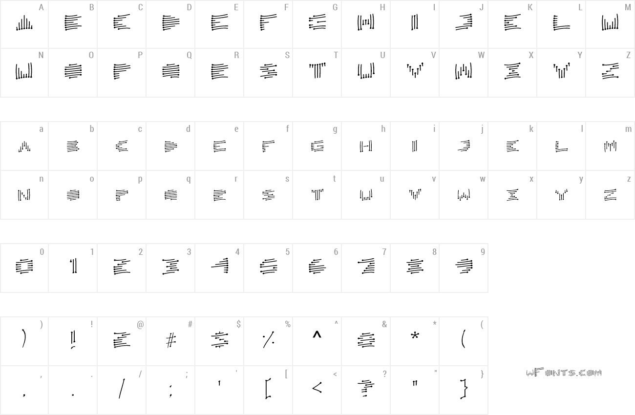 Music Volume Font