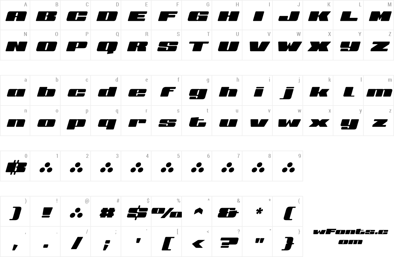 Big Slant Font