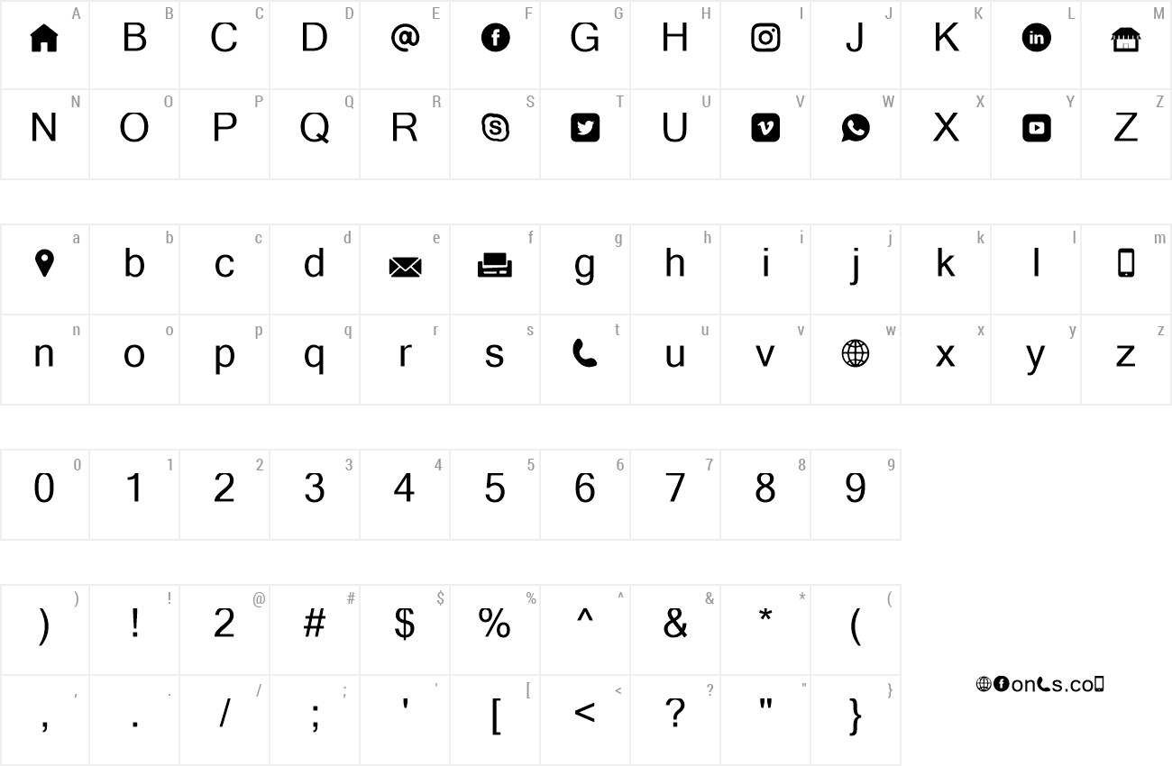 Sufi Adres Ikon Font