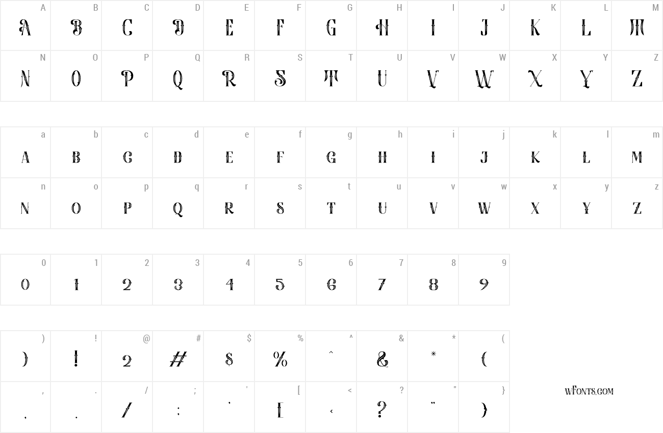 Vintage Binary Font