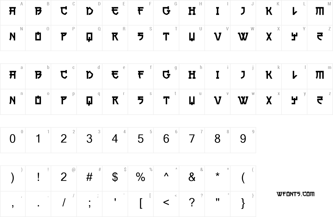 Traditional Font