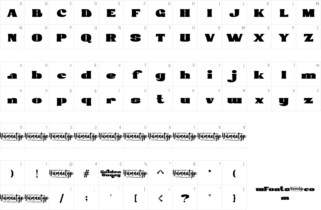Golden Sunny Font