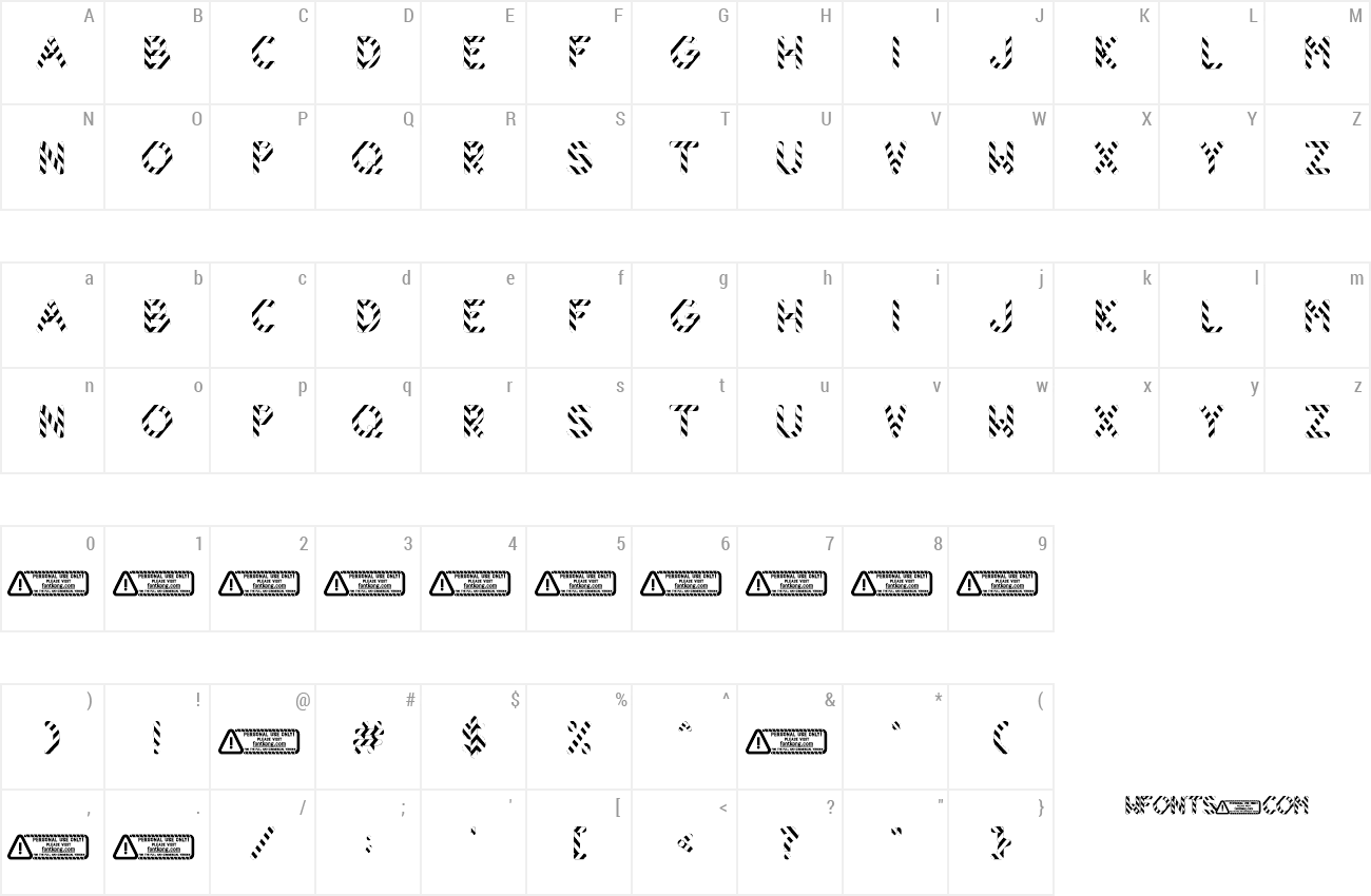 Stick Christmas Font