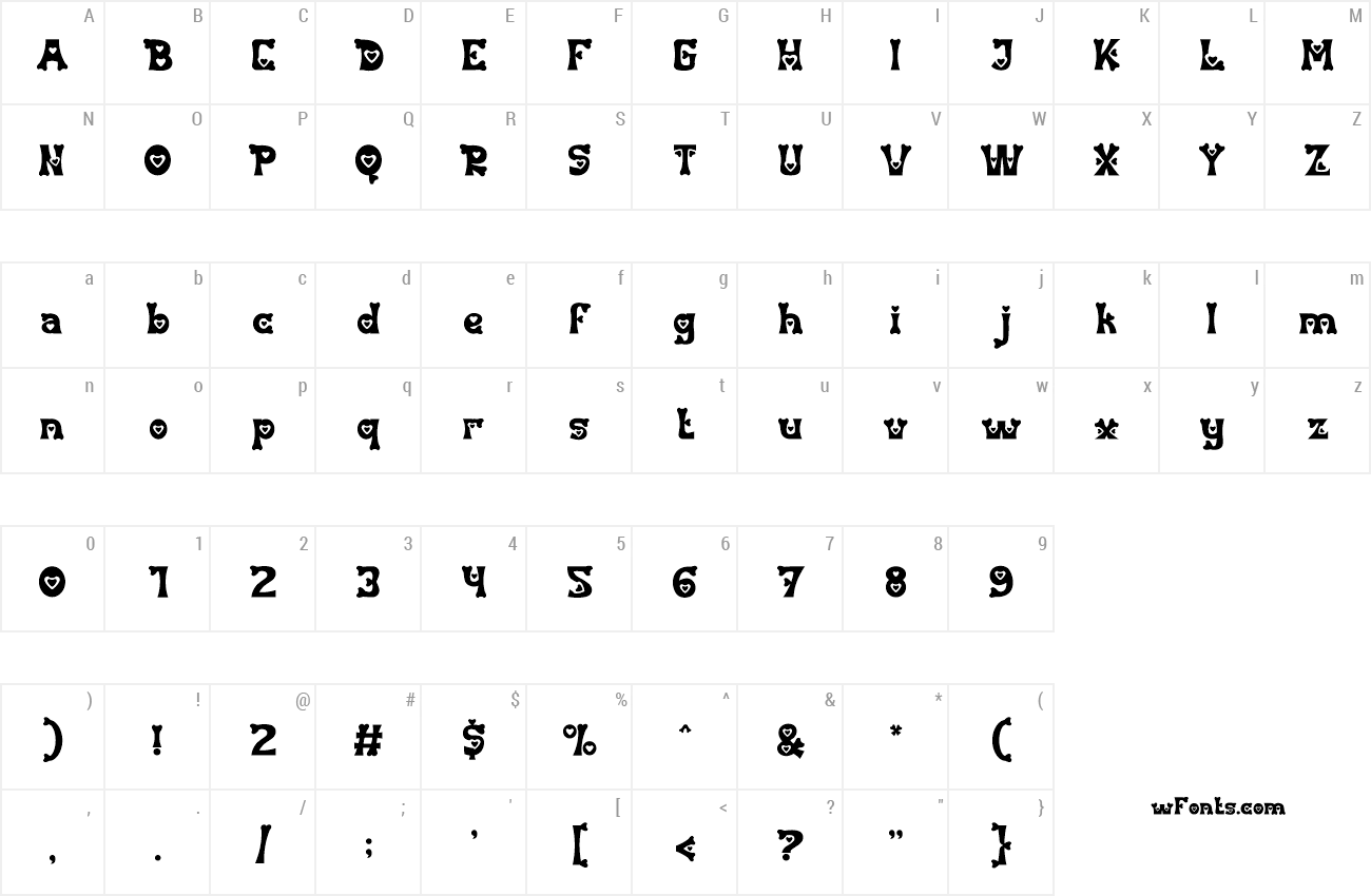 Heart Fade Font
